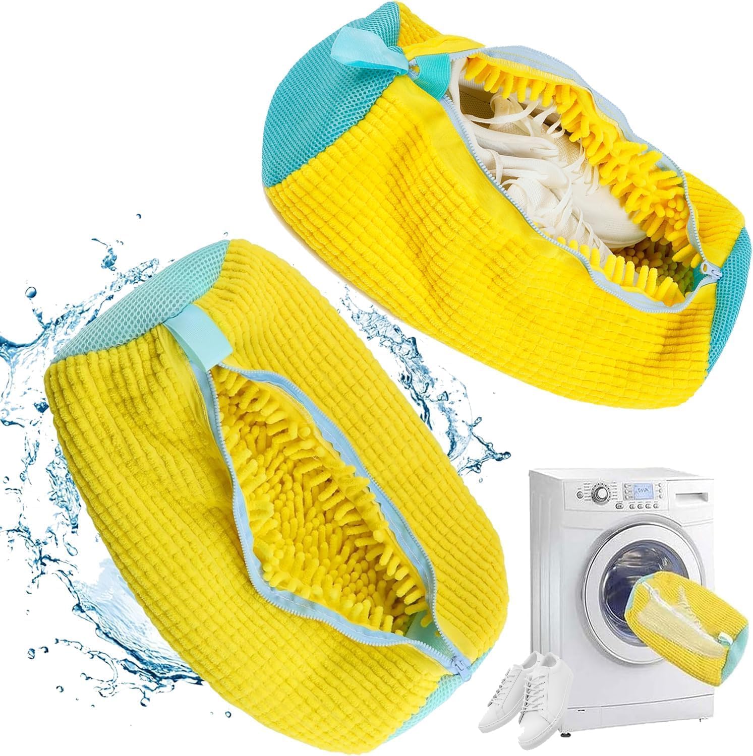 Amazon.com: Shoe Washing Machine Bag, Sneaker Cleaning Laundry Shoe Bag ...