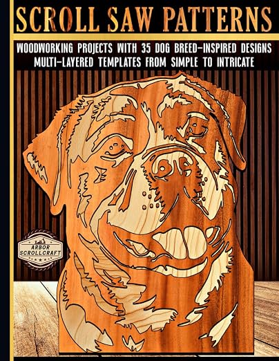 Scroll Saw Patterns: Woodworking Projects with 35 Dog Breed-Inspired ...