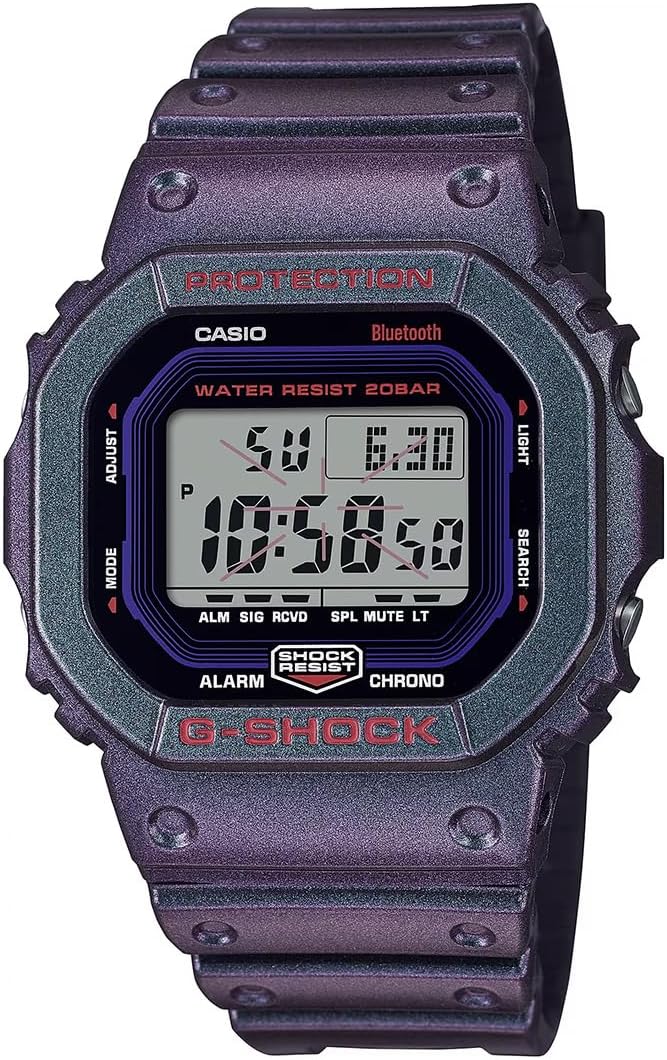 Casio G-Shock DW-B5600AH-6DR Digital Dial Multi-Coloured Resin Strap ...