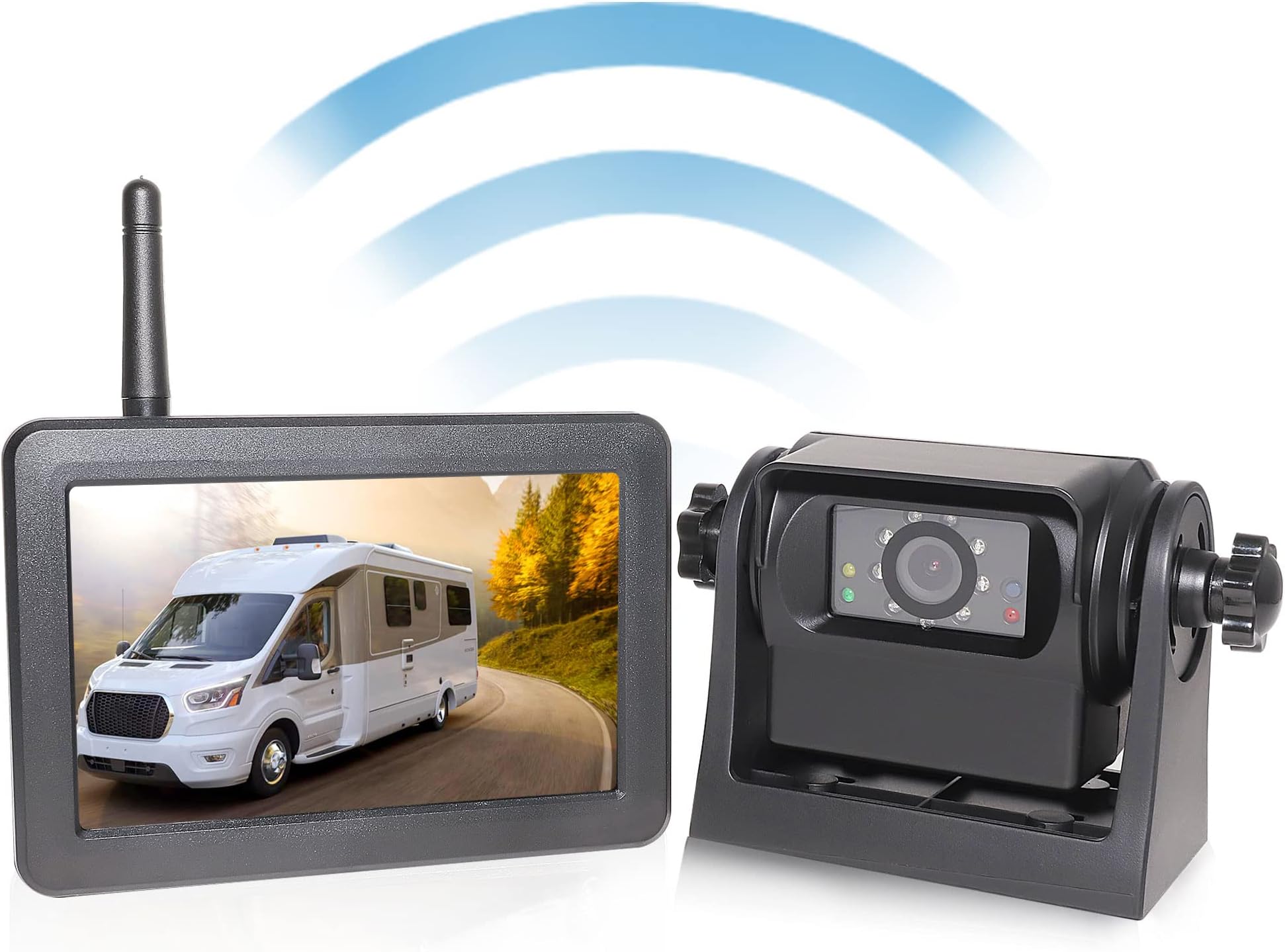 Amazon.com: Yakry HD Digital Wireless Backup Camera 5'' Monitor Kit ...