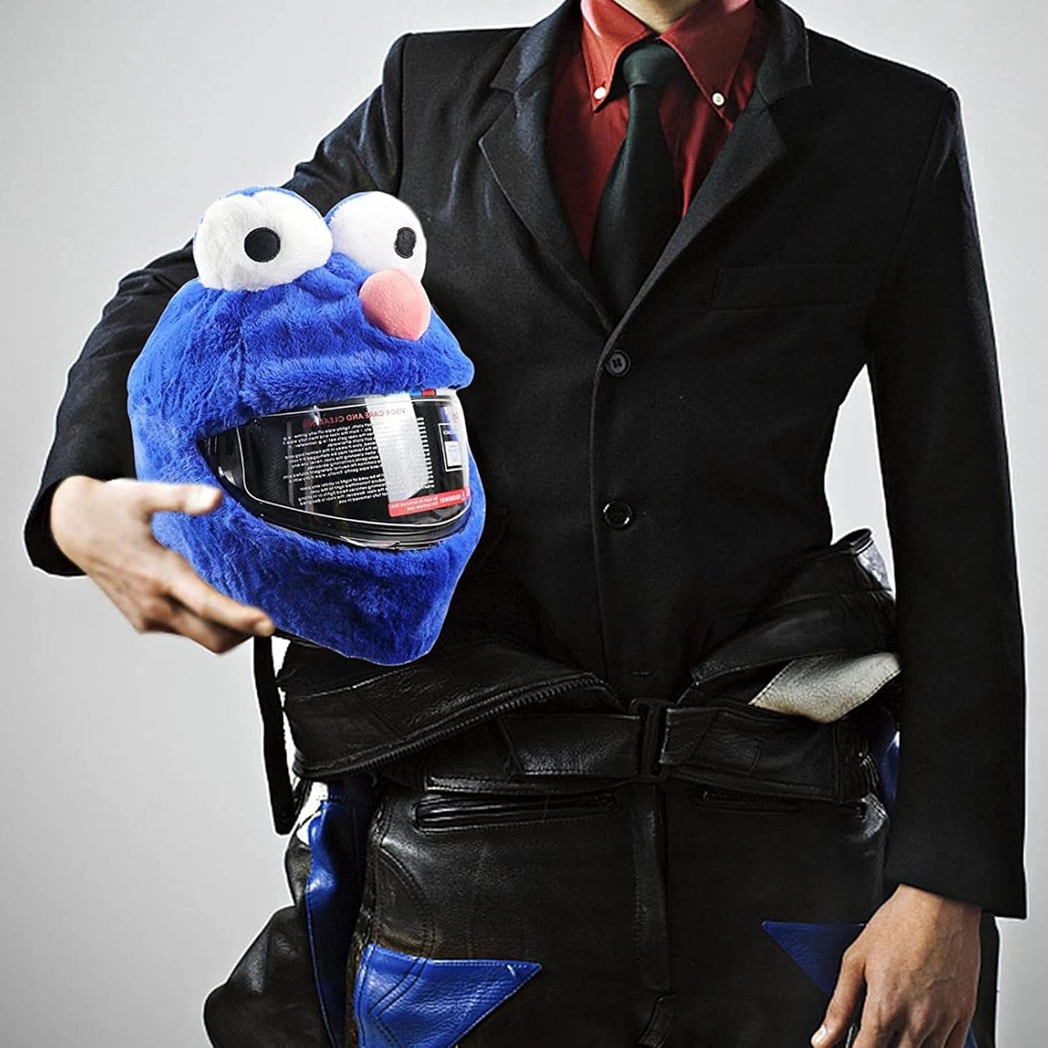 Buy Personalized Plush Motorcycle Helmet Cover Soft Furry Full Face ...