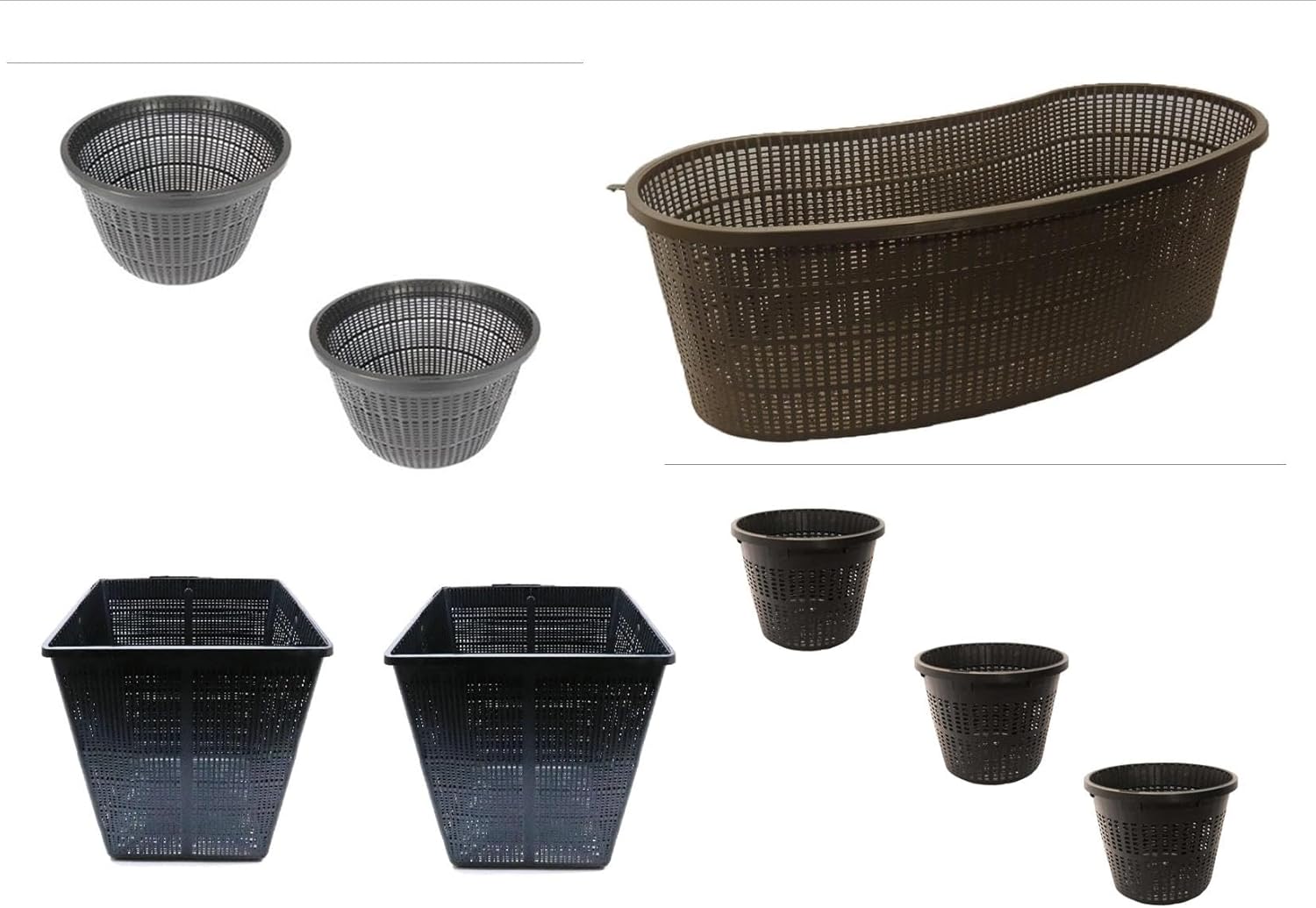 Amazon.com : Medium Sized Plastic Mesh Aquatic Pond Planting Baskets ...