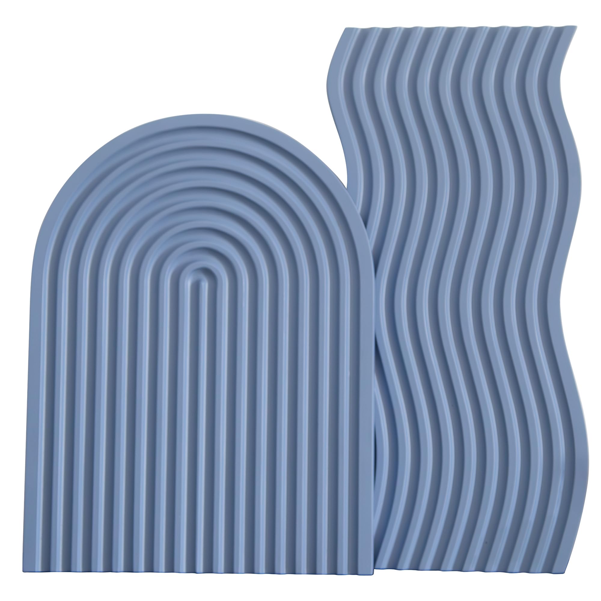 Amazon.com | KOLURAFUL Set 2 of Wood Arch and Wave Tray - Multi Purpose ...