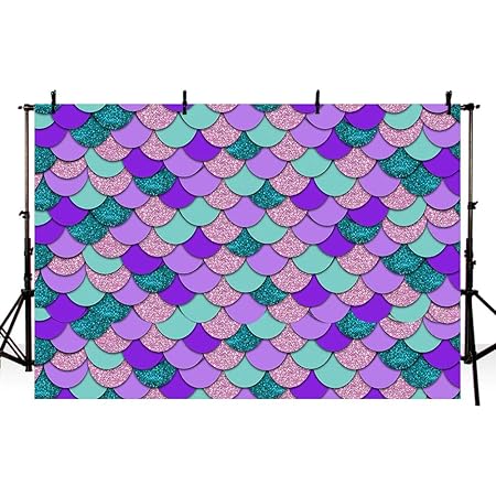 Amazon.com : MEHOFOTO 7x5ft Mermaid Scales Photography Backdrop Under ...