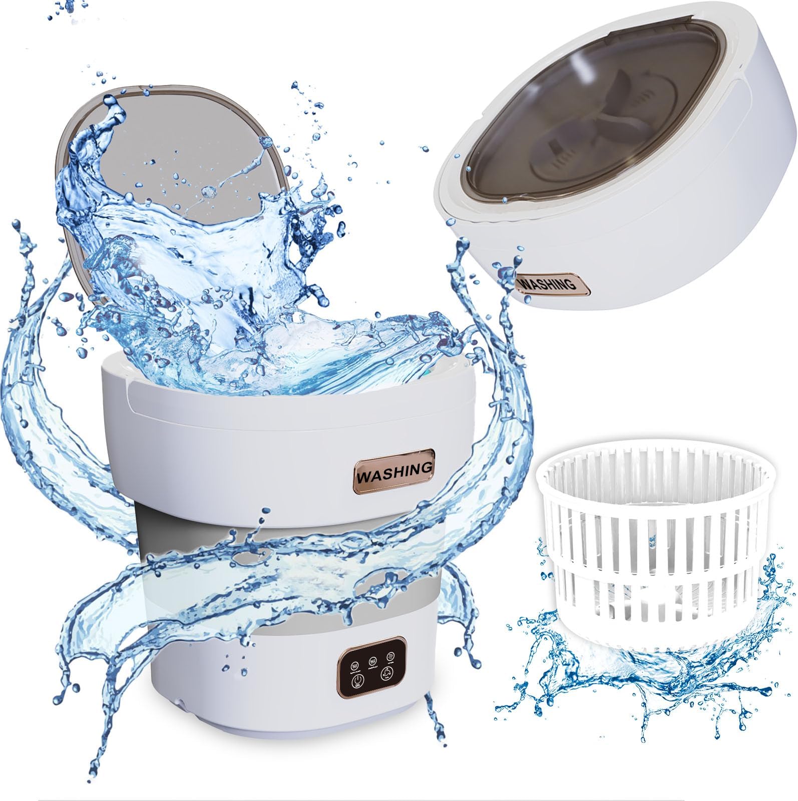 Amazon.com: Portable Mini Washing Machine, 18L Mini Collapsible Washer ...