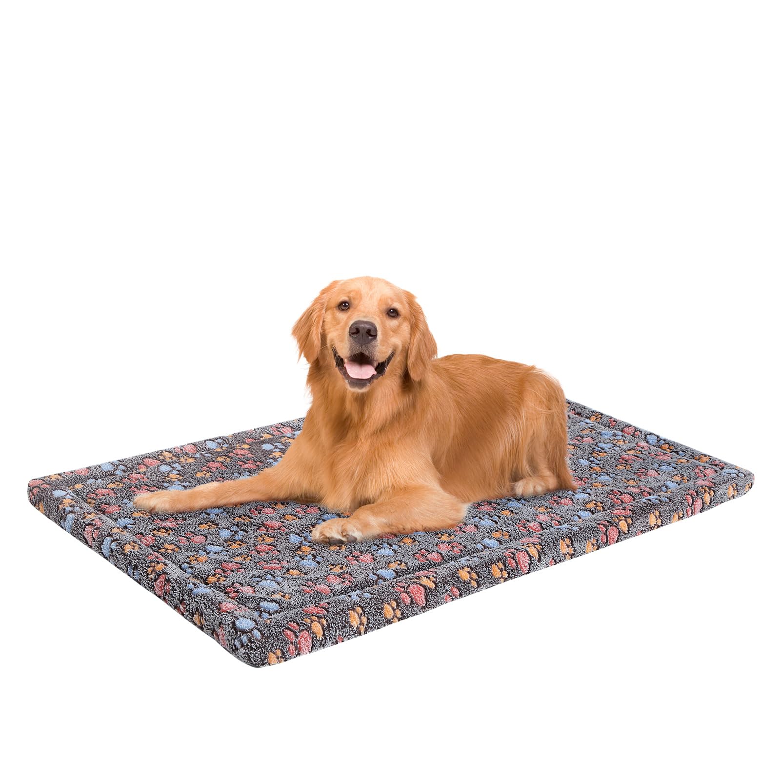 Amazon.com : BEAUTYZOO Dog Bed Crate Pad 42 x 28 inch, Dog Crate Mat ...