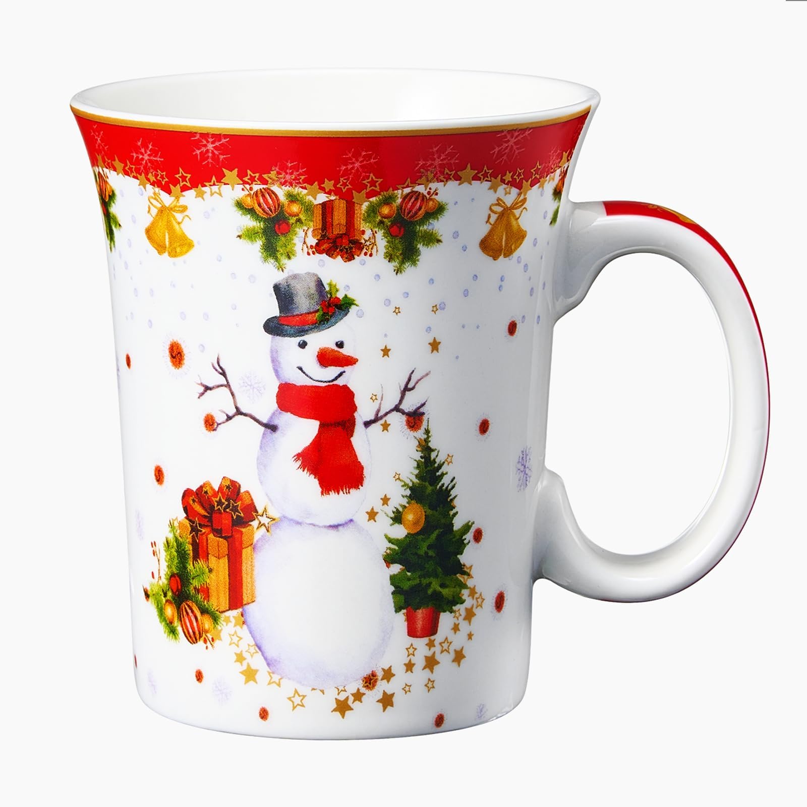 Amazon.com | Winter Santa & Tree Mug - Ceramic Microwave & Dishwasher ...