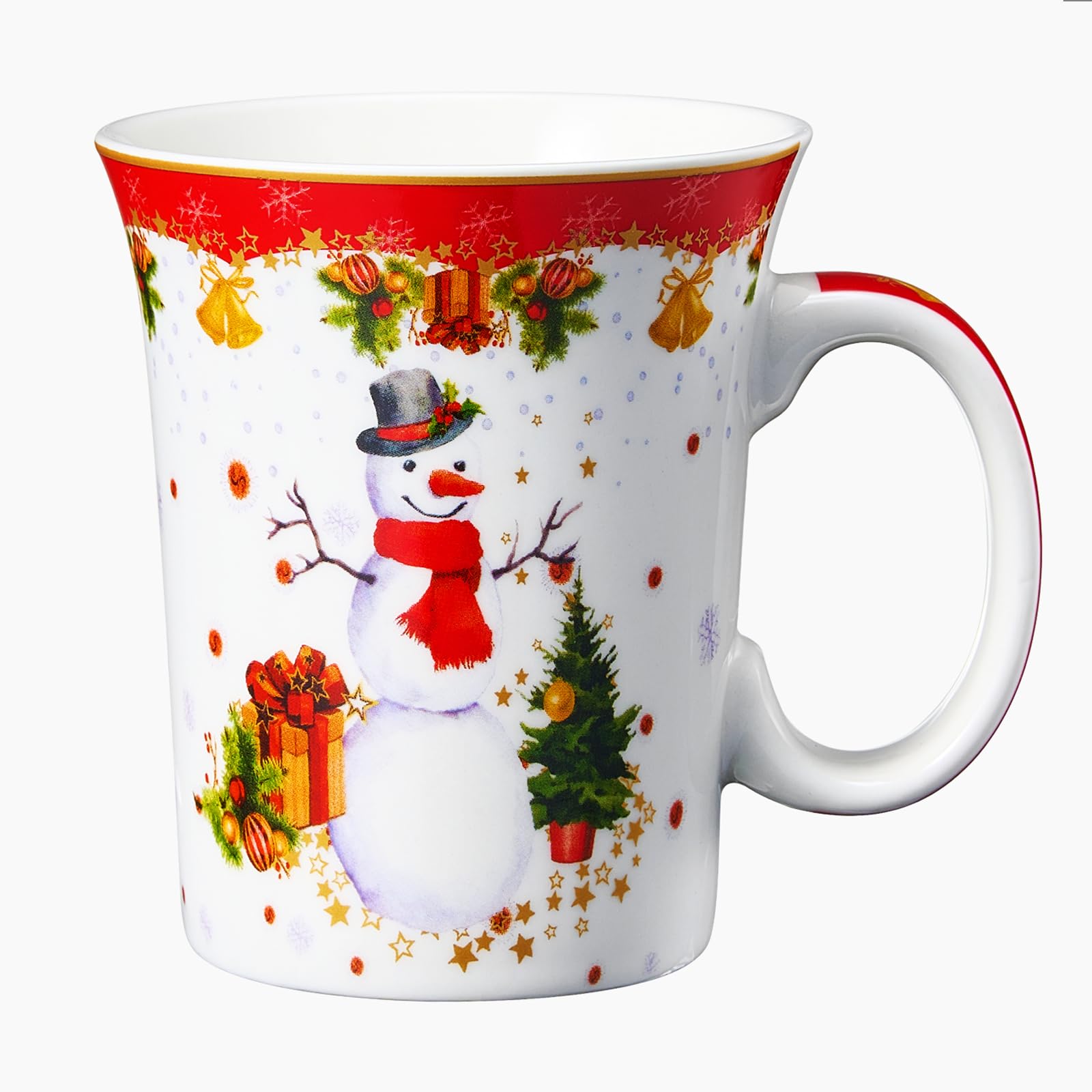 Amazon.com: Christmas Snowman Festive Mug - Ceramic Microwave ...