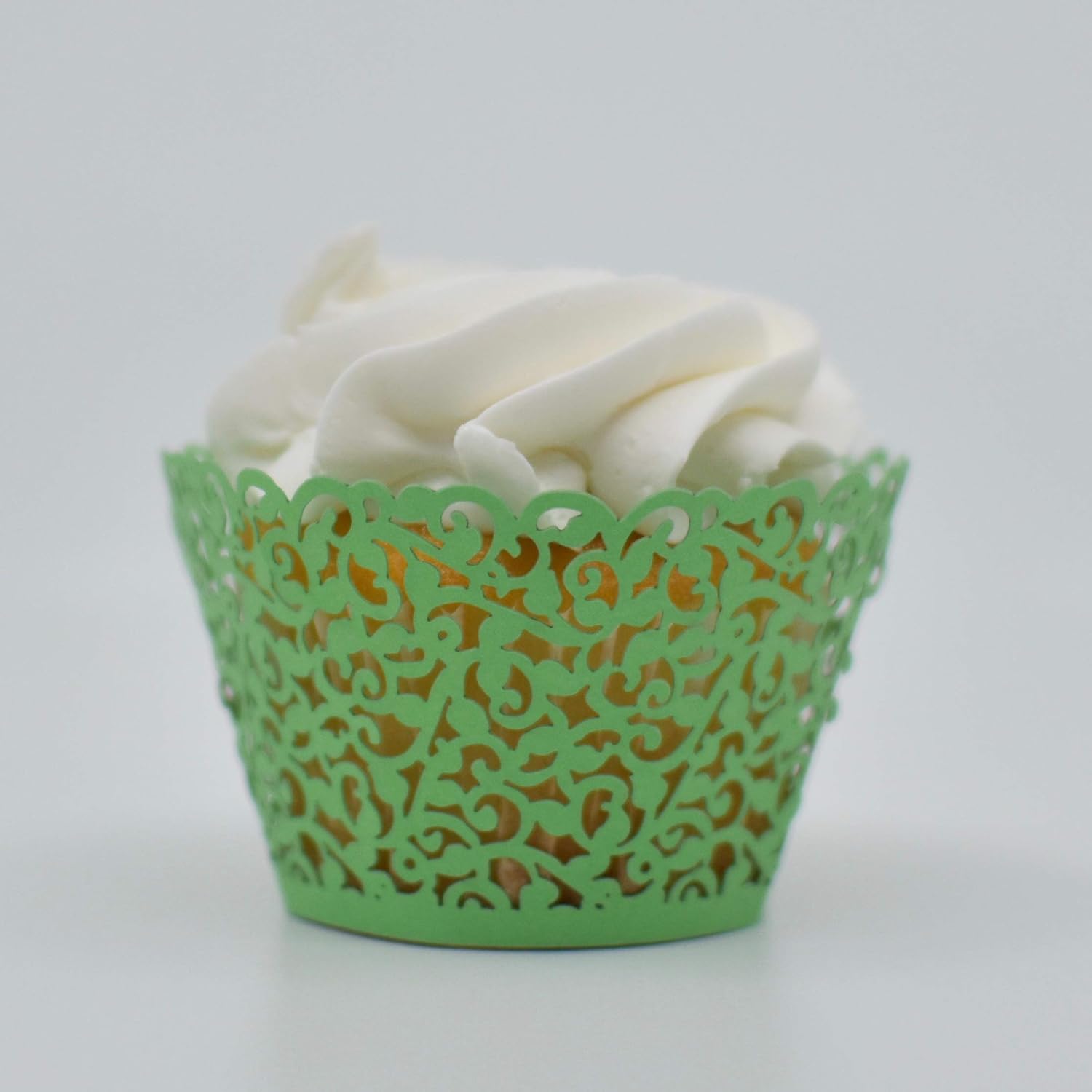 Amazon.com: Bakell - Laser Cut Cupcake Wrappers (25pcs, Standard Size ...