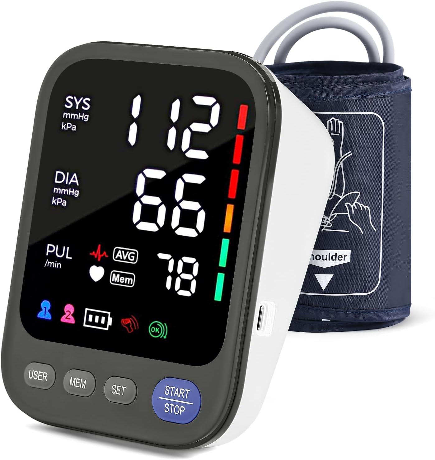 Amazon.com: Braun ExactFit™ 2 Blood Pressure Monitor for Home Use ...