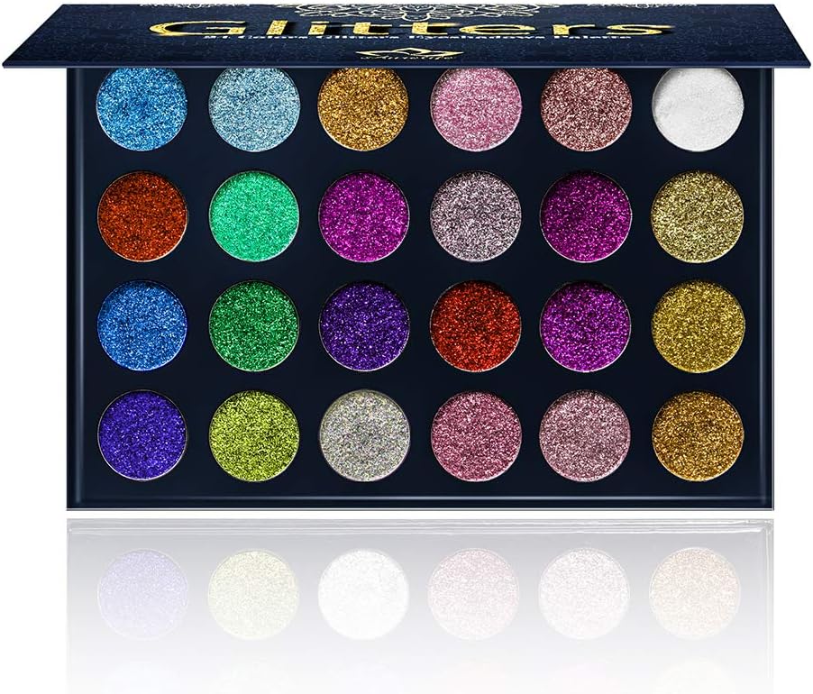 Amazon.com : SHANY RSVParty Makeup Glitter Eyeshadow Palette - 24 Long ...
