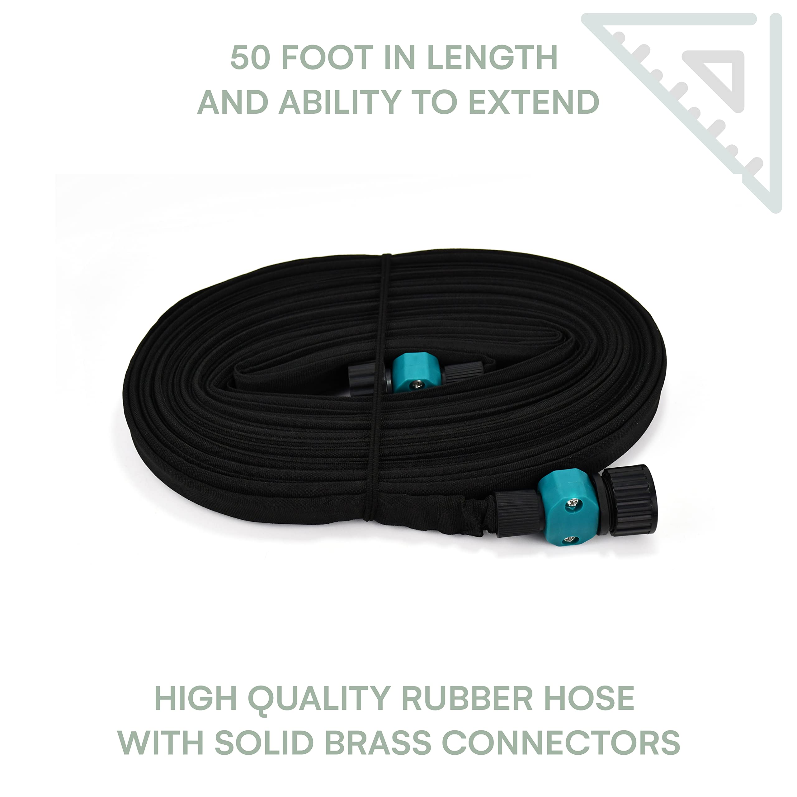 2WAYZ Soaker Hose 50ft - Efficient Permeation, Water-Saving, Drip ...