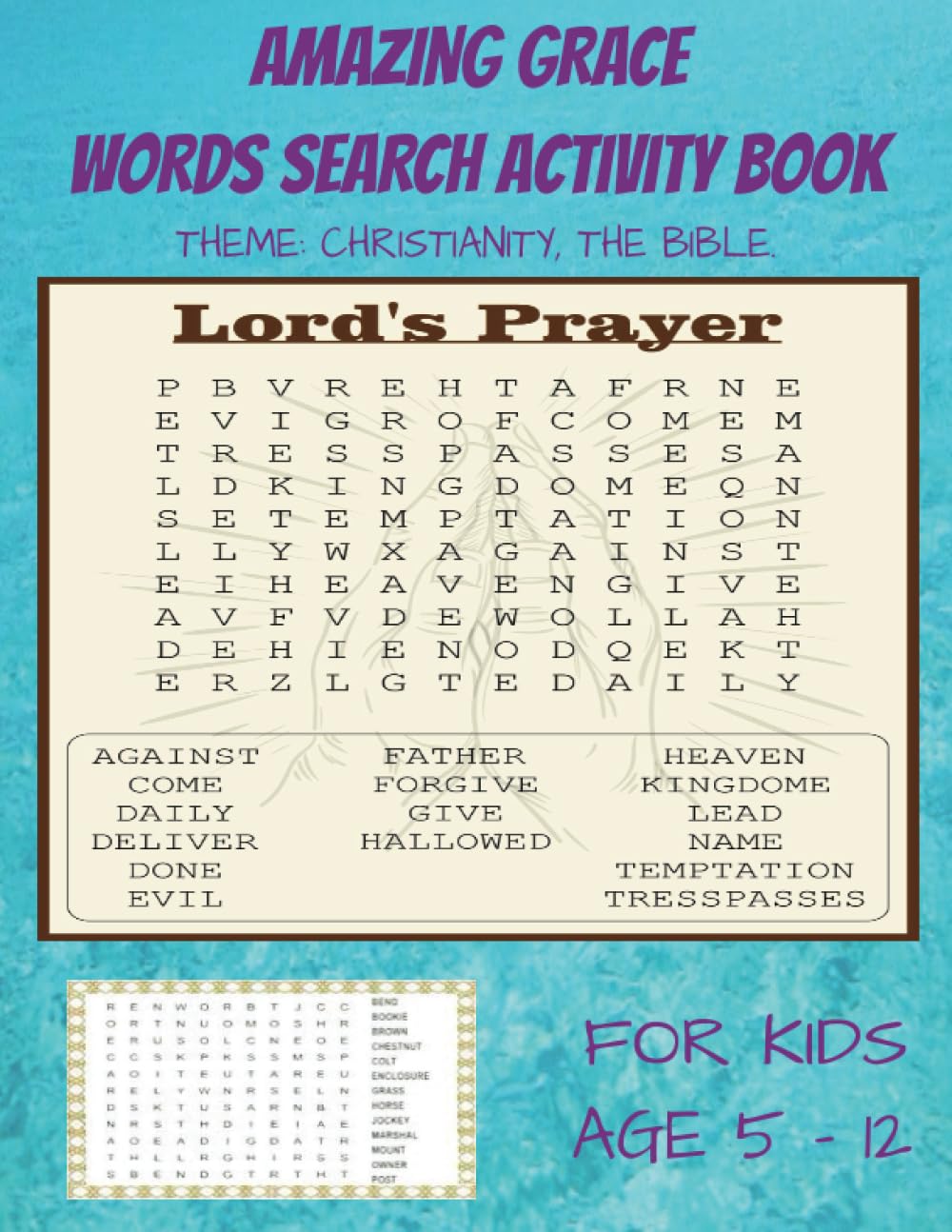 AMAZING GRACE CHRISTIAN WORD SEARCH BOOK: For Kids Aged 5-12: Heracles ...