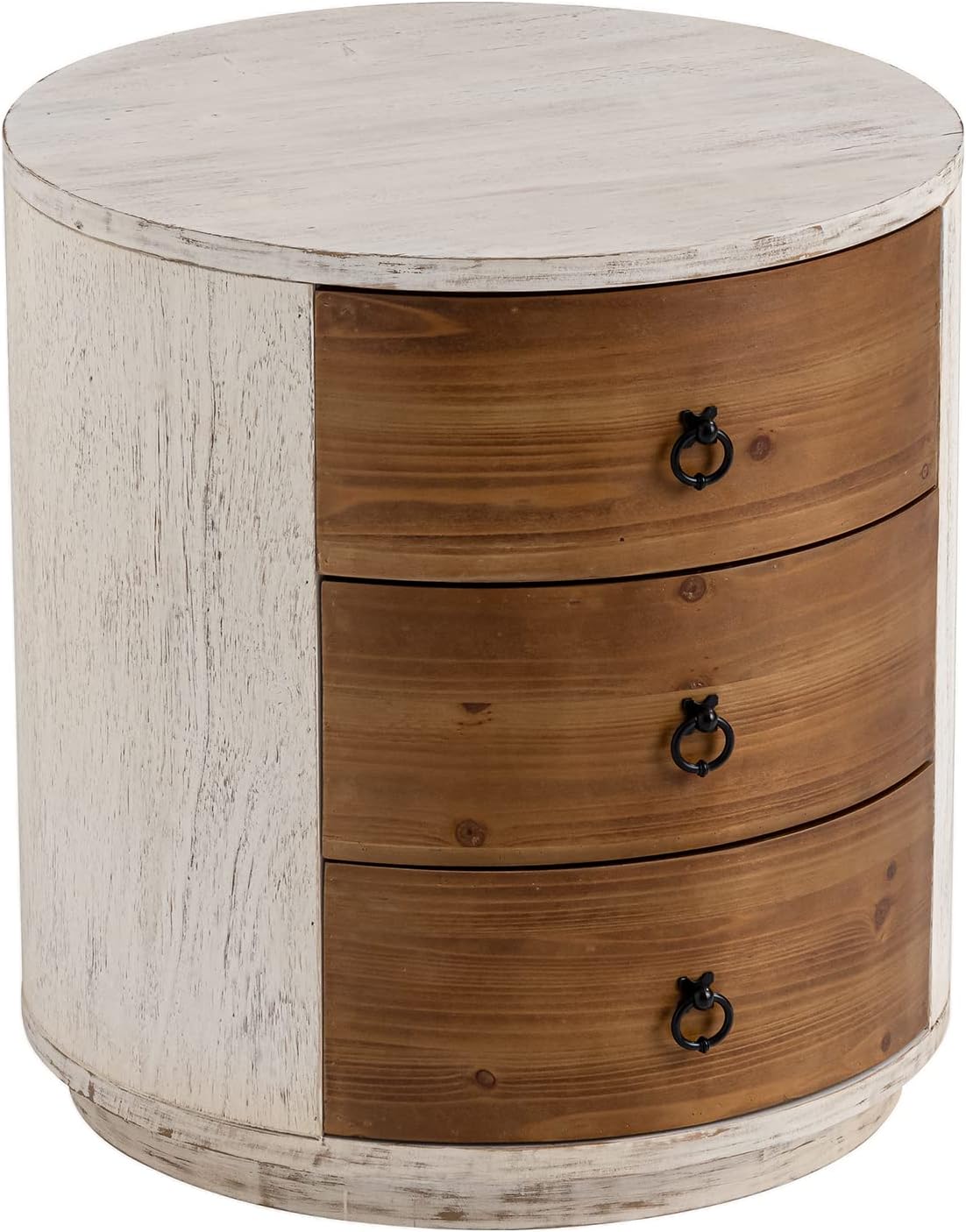 Amazon.com: SUNBURY End Table Living Room Small Side Table w 3 Drawers ...