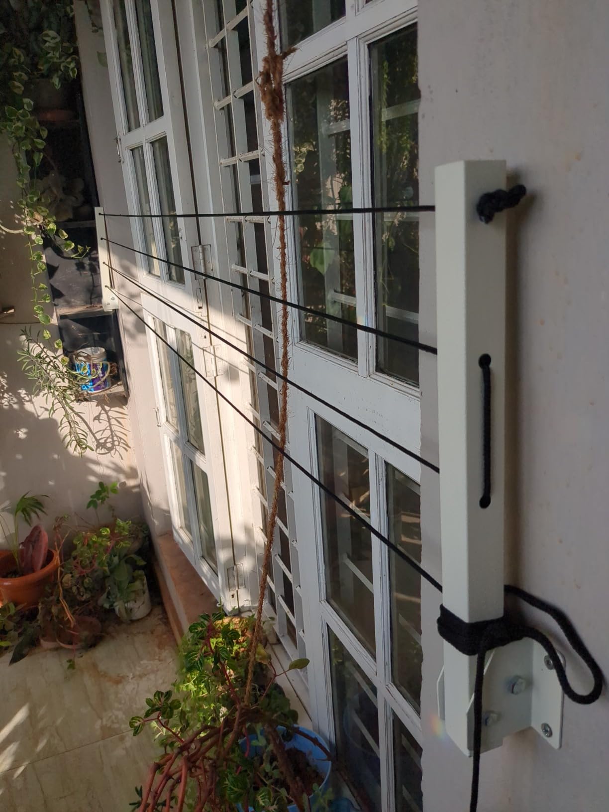 ERHETUS Heavy Duty Wall Mount Cloth Drying Stand | Foldable ...