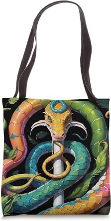 Amazon.com: Different Types of Snakes Snake Reptile Lover Tote Bag ...