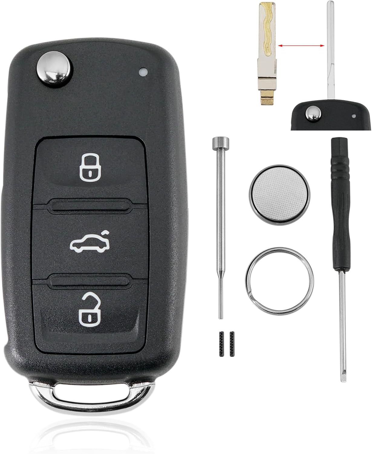 For VW Polo Key VW Scirocco Key Polo VW Battery Key Golf MK6 Key Fob ...