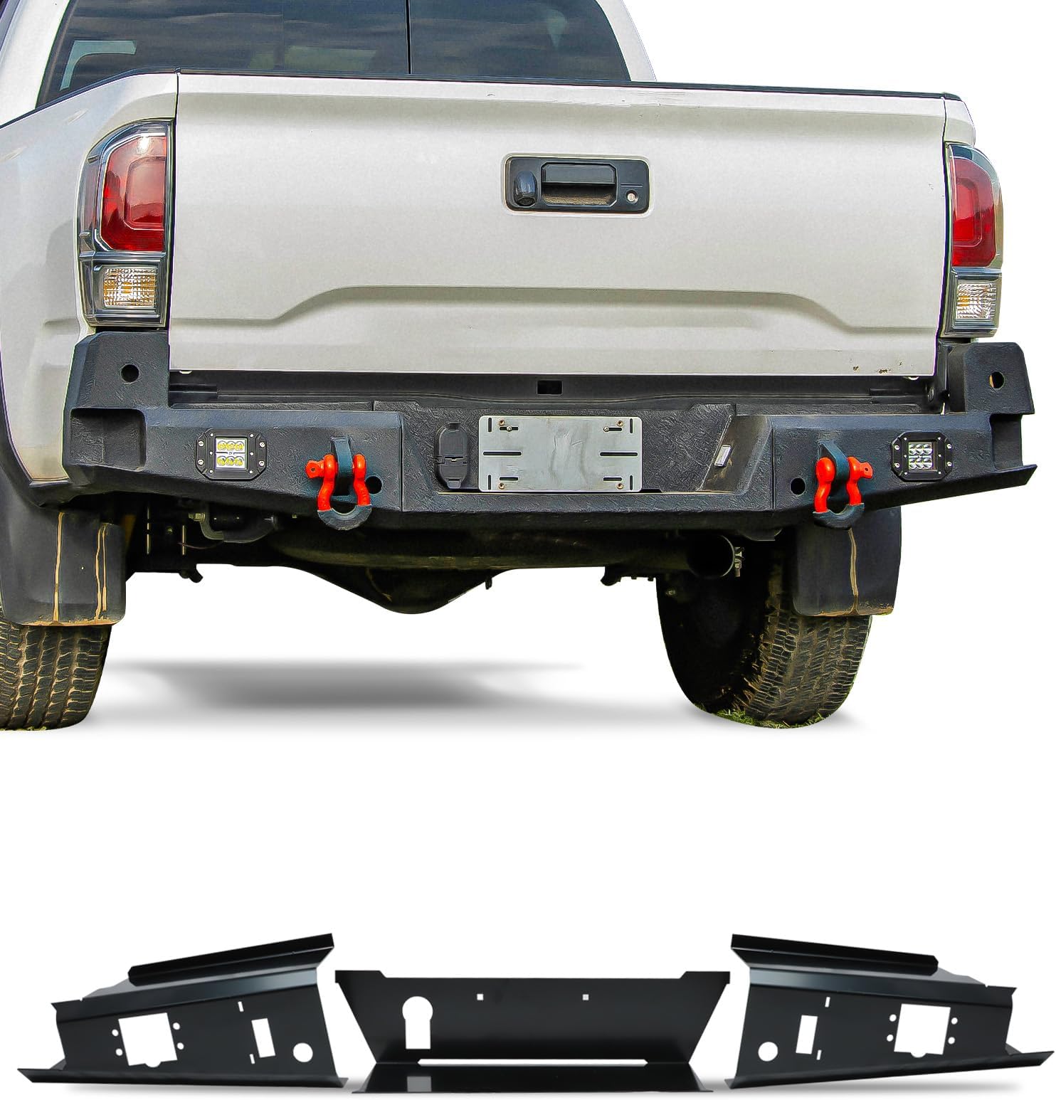 Amazon.com: Autoholic DIY Rear Bumper Fit for 2016 2017 2018 2019 2020 ...