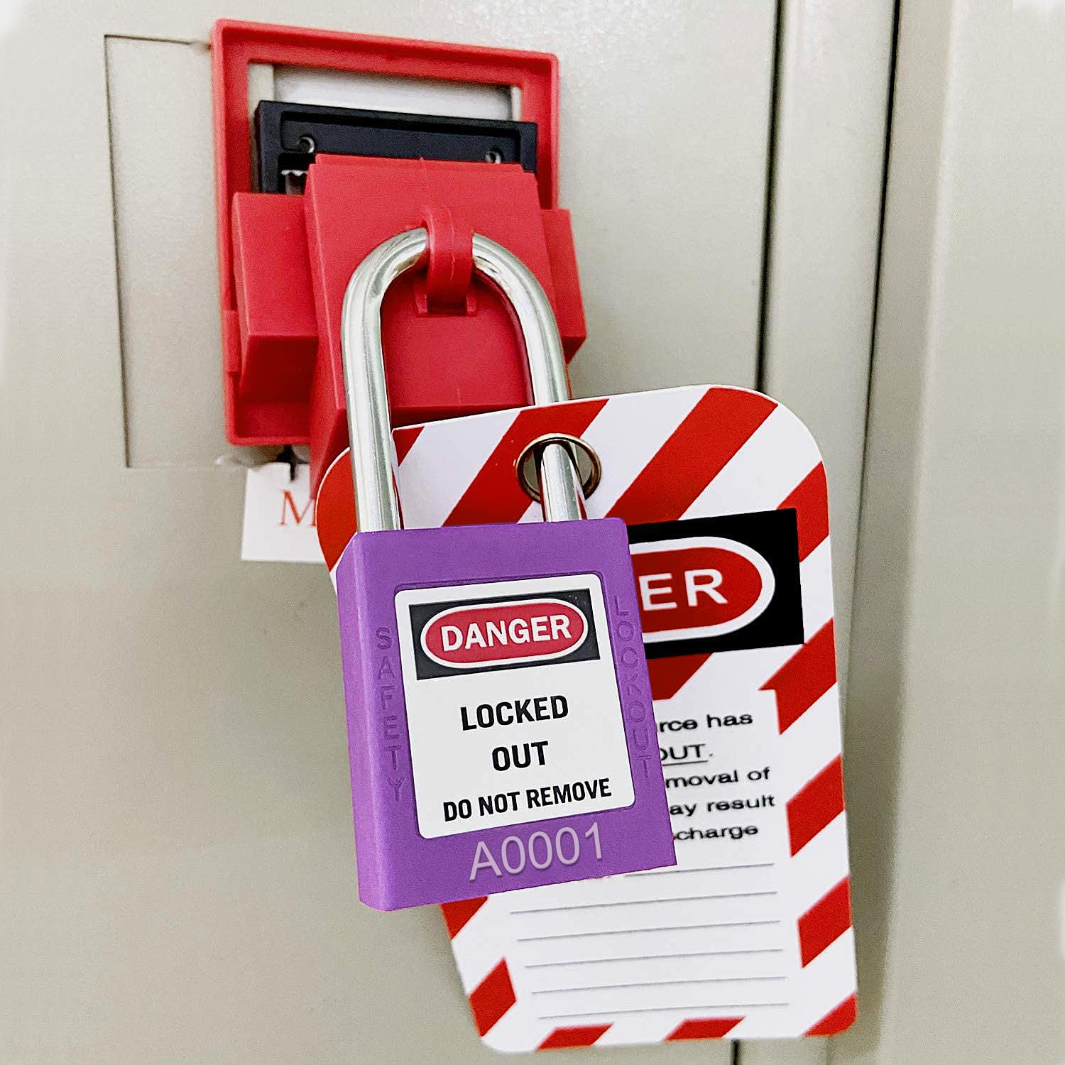 Snapklik.com : Lockout Tagout Lock - 5 Loto Safety Padlocks For Lock ...