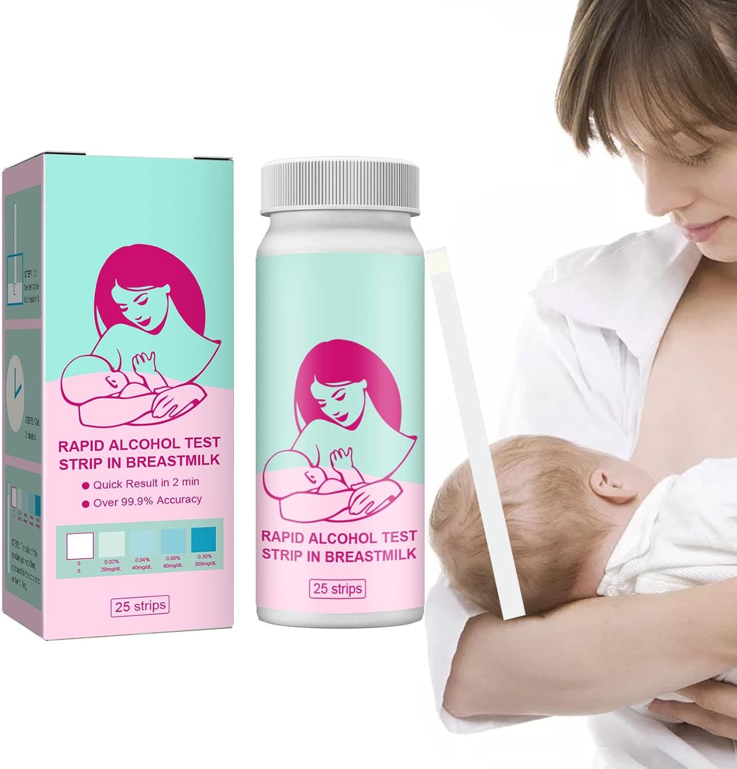 Bandelettes de Test d'alcool en Une étape, Test d'alcool dans Le Lait ...