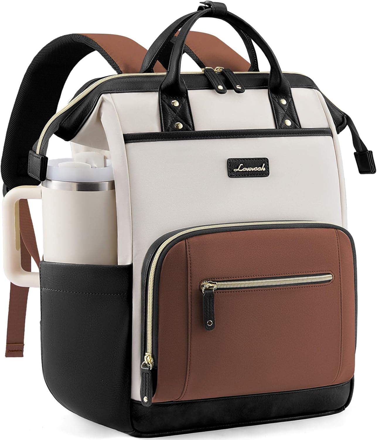 Amazon.com: LOVEVOOK Laptop Backpack for Women with Giant Tumbler ...