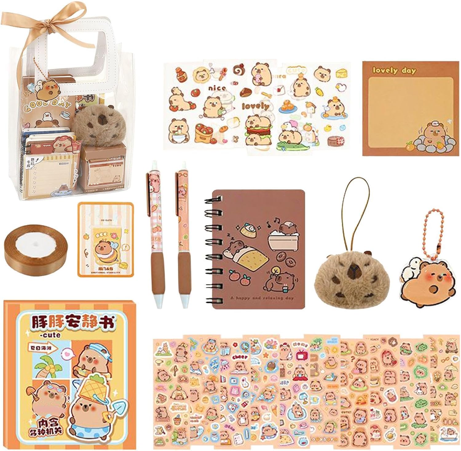 Capybara Stationery, Cute Hospitalization, Sweet Capybara Pencils ...