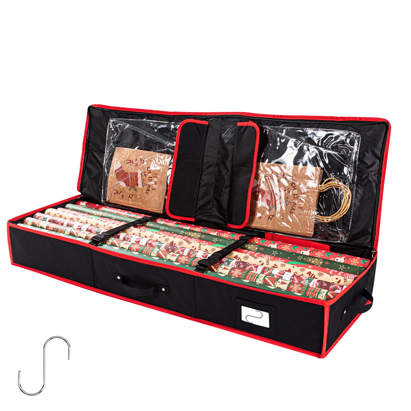 Christmas Wrapping Paper Storage Bag, Aedcbaide Ultra-Large Capacity ...