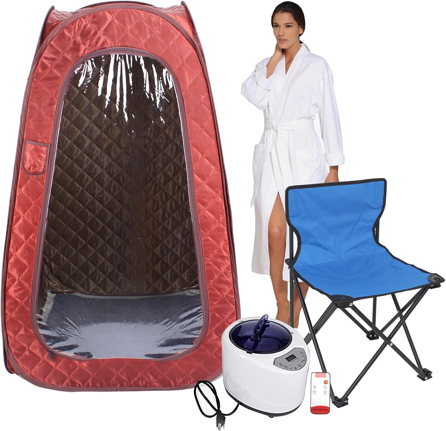 Amazon.com : Karpevta Full Size Sauna Tent,Portable Steam Sauna,2.5L ...