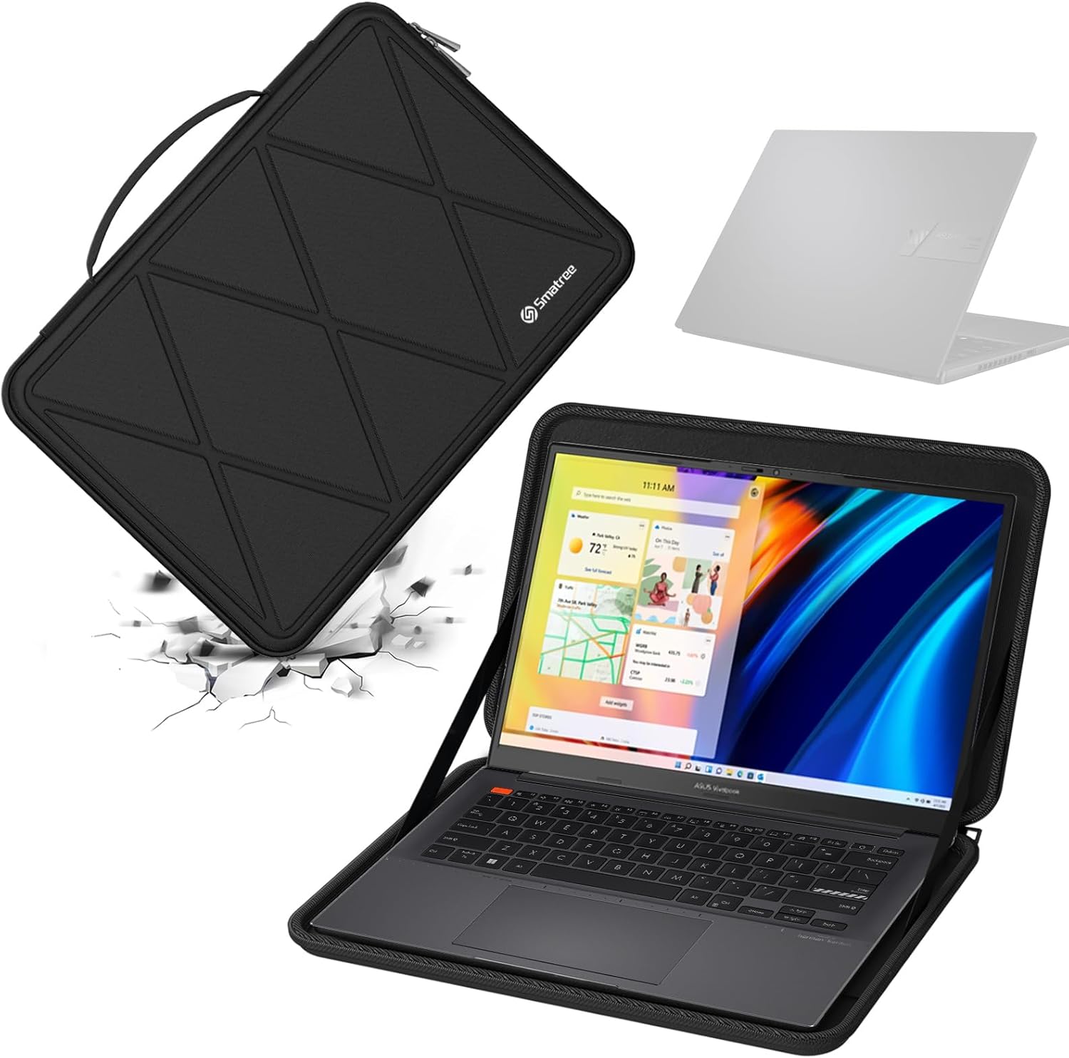 Amazon.com: Smatree Hard EVA Protective Sleeve Case Compatible for 14 ...