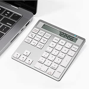 Amazon.com: HoRiMe Number Pad for Laptop - Rechargeable Wireless Number ...