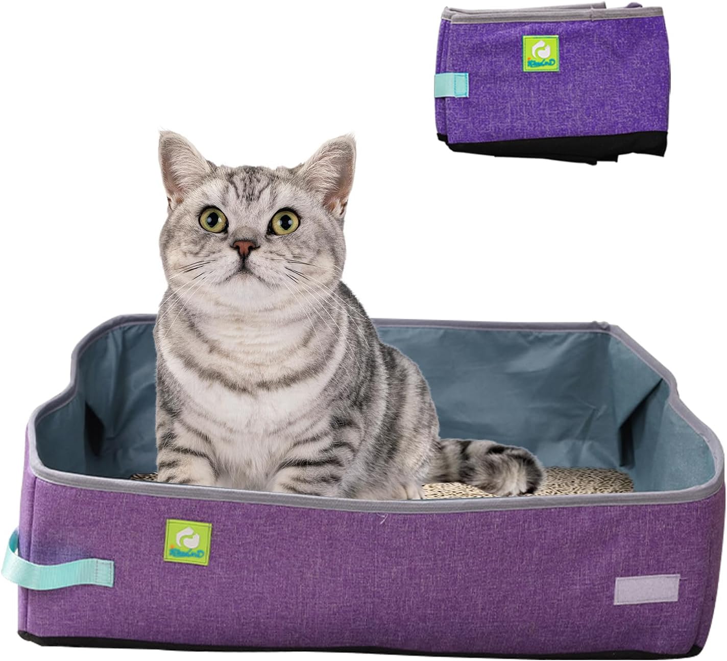 Amazon.com: Portable Self-Cleaning Cat Litter Box for Cats Travel ...