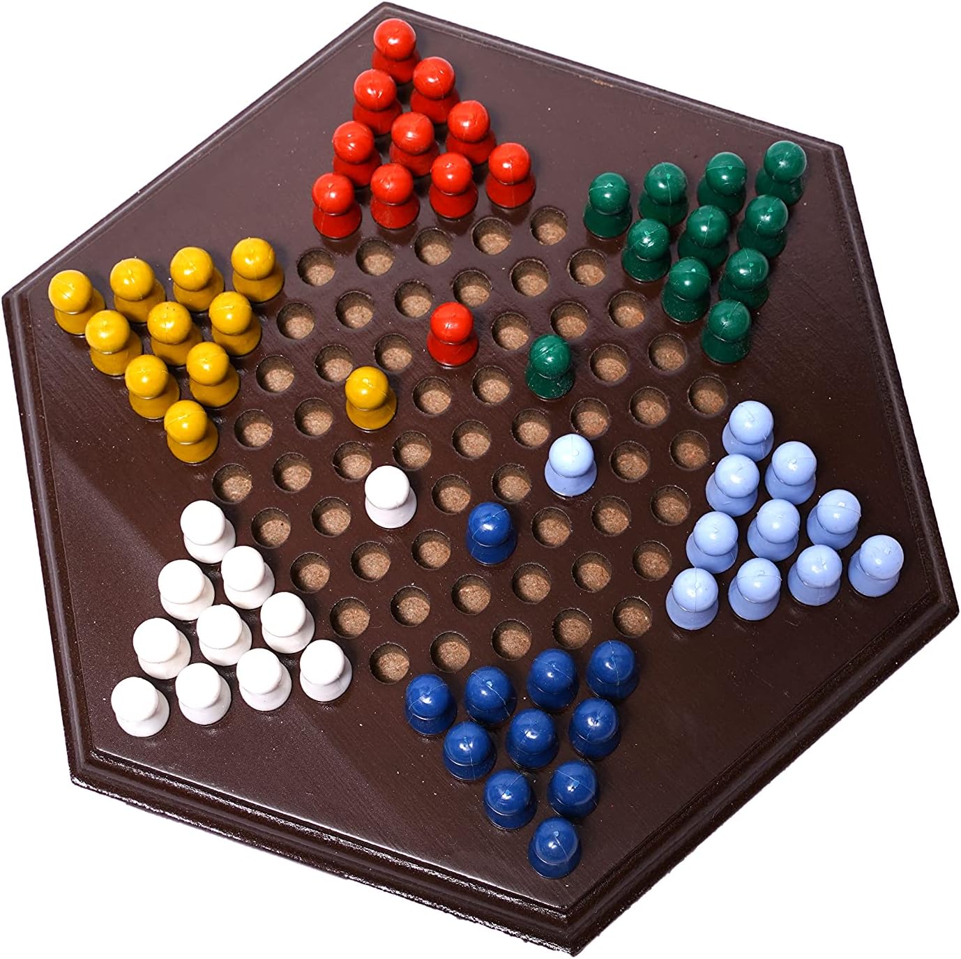 Buy Lakshya India Chinese Checker Board Wooden Classic Board Game for ...