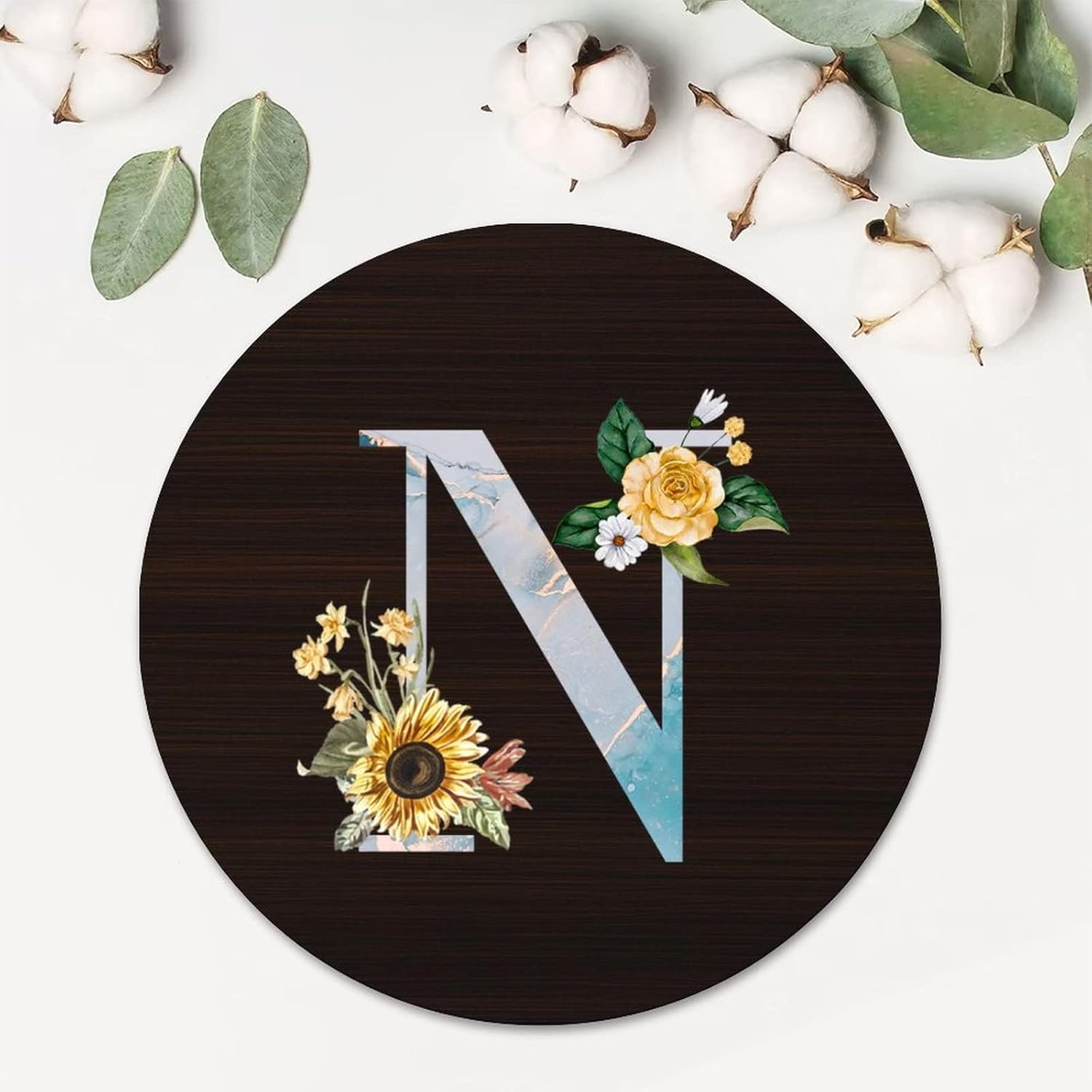 Amazon.com : 1.5 Inch Round Label Stickers 100pcs Blue Yellow Floral ...