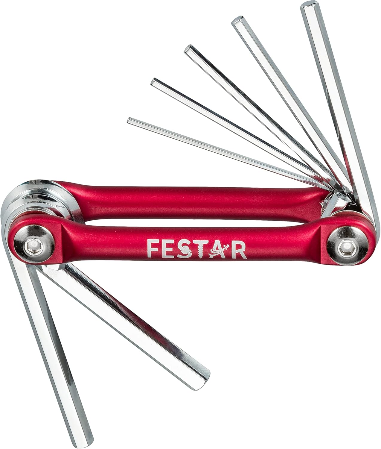 Llave hexagonal plegable CRV, juego de 7 piezas plegable, rojo – Yaxa ...