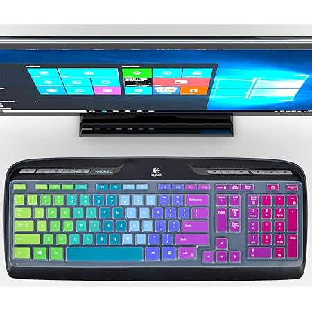 Amazon.com: Colorful Keyobard Cover Skin for Logitech MK335 Wireless ...