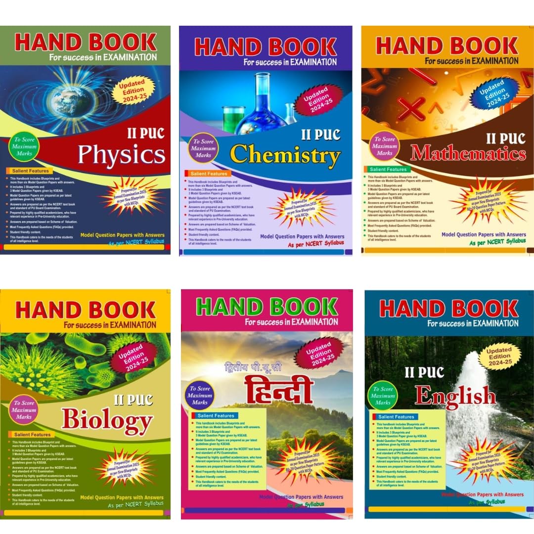 Success Line 2nd PUC Handbook - PHYSICS+CHEMISTRY+MATHEMATICS+BIOLOGY ...