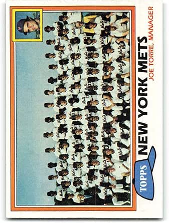 Amazon.com: 1981 Topps Baseball #681 Mets Team/Joe Torre New York Mets ...