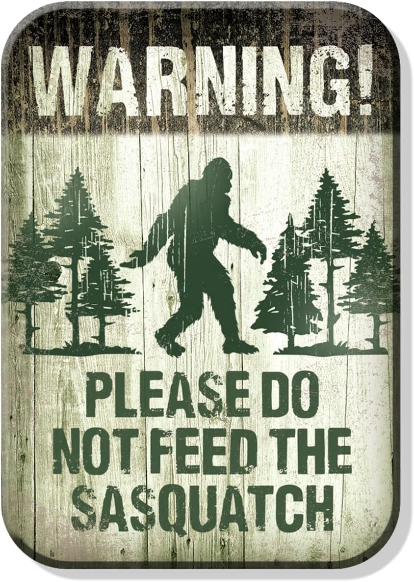 Amazon.com: Desperate Enterprises Don't Feed Sasquatch Refrigerator ...
