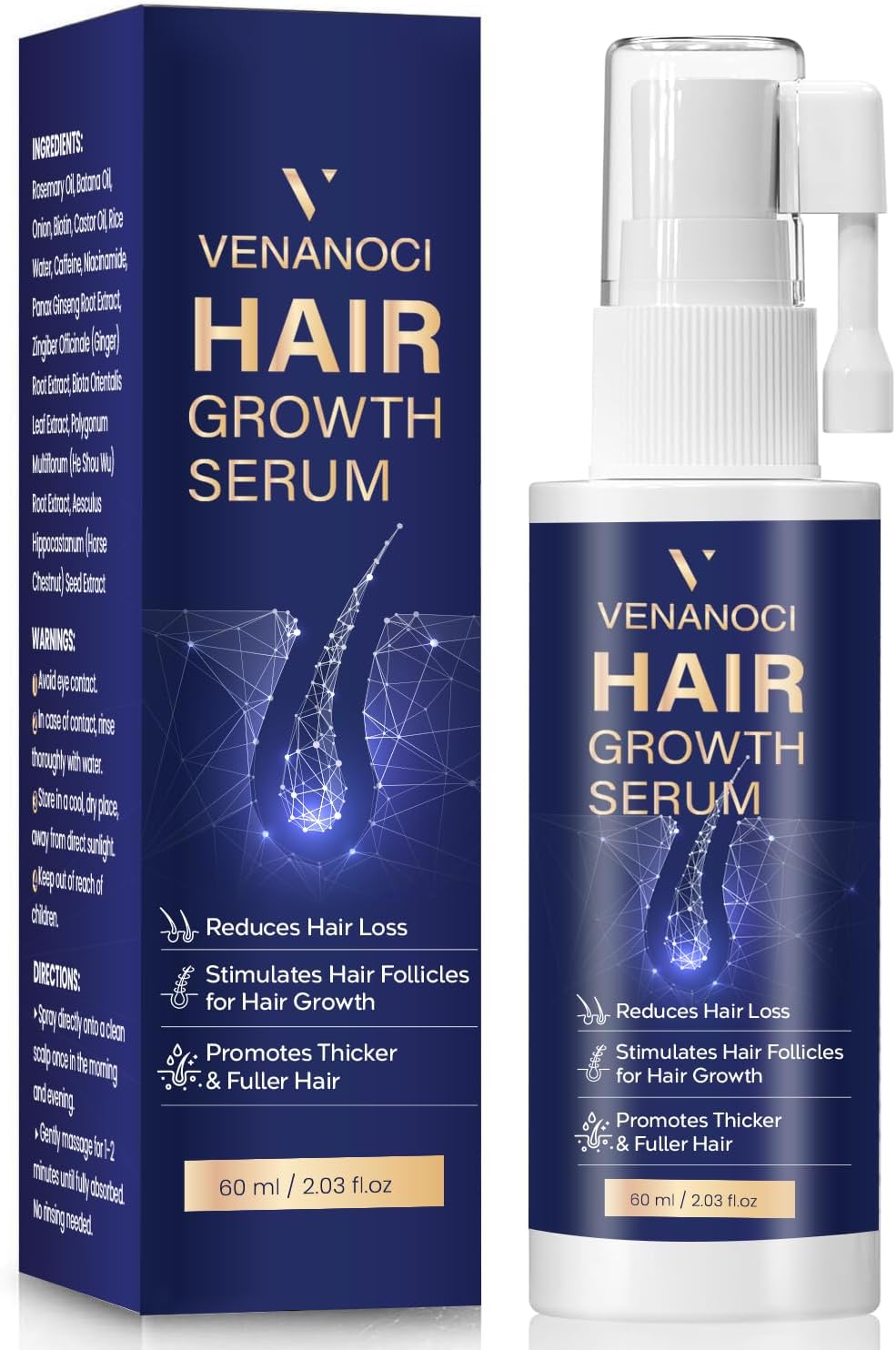 Amazon.com : Hair Growth Serum - Scalp Serum & Hair Serum for Hair ...
