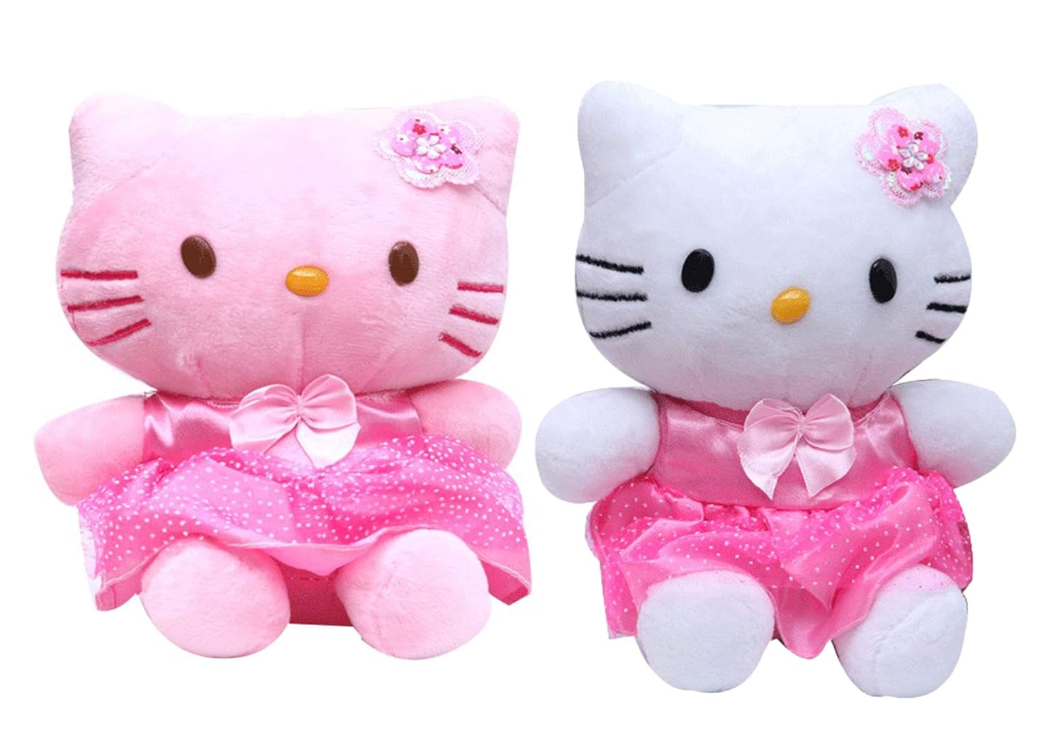Buy Tickles Cute Hello Kitty Soft Stuffed Plush Animal Toy for Kids Set ...