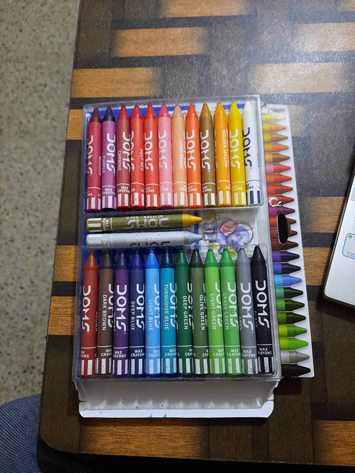 Doms 24 Shades Jumbo Wax Crayons | Smooth & Even Shading | Bright ...