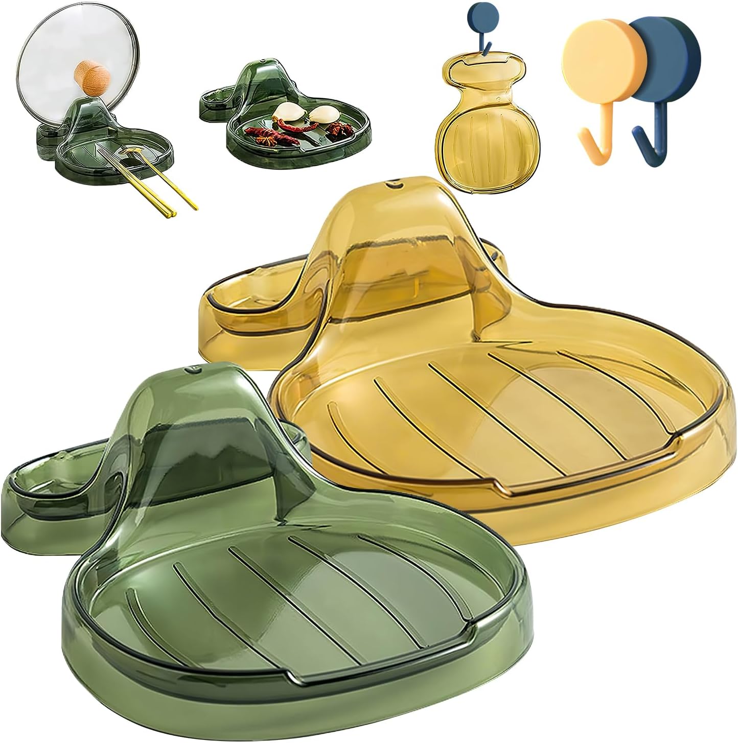 Amazon.com: 2PCS Multifunction Kitchen Spatula Rack, Versatile Pot Lid ...