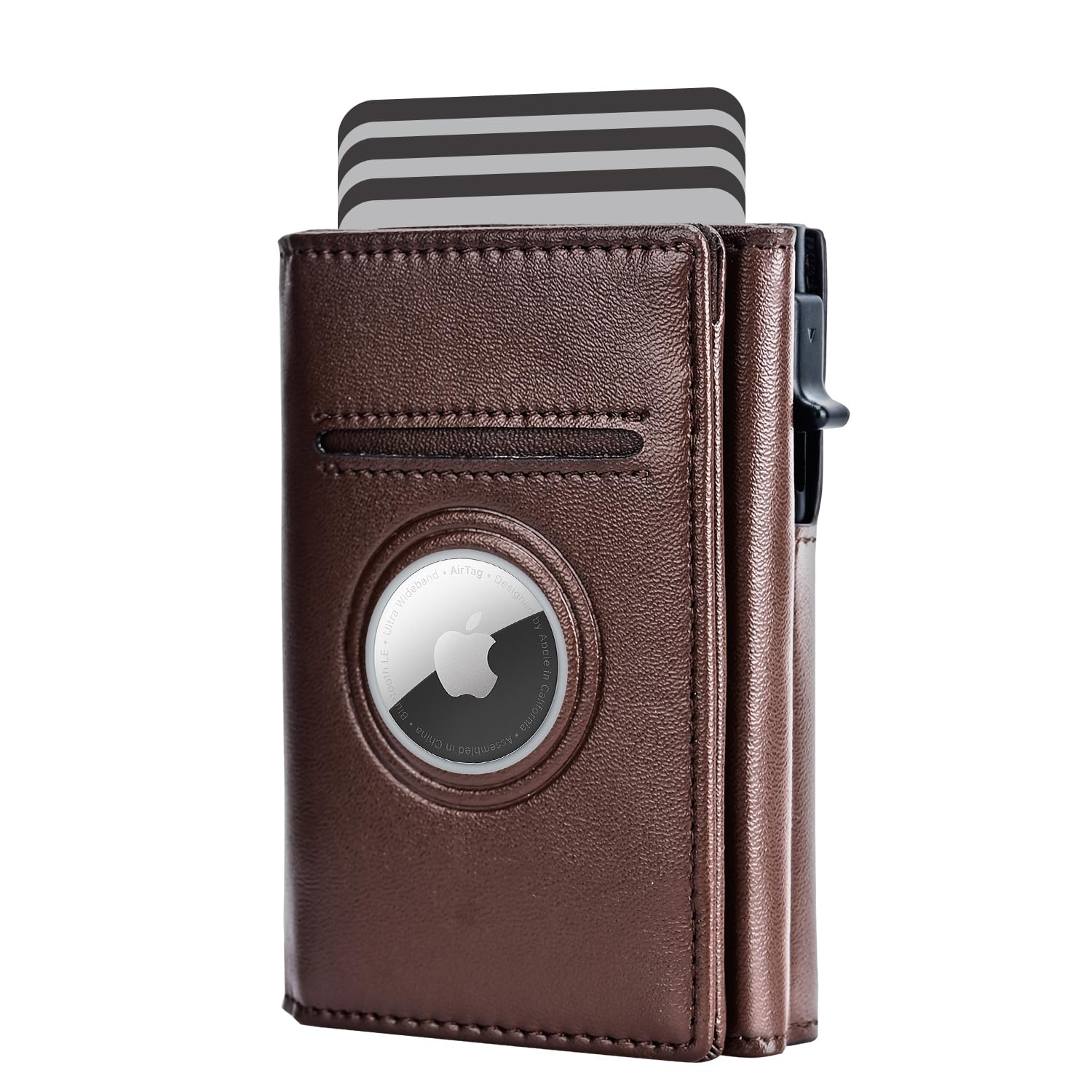 Amazon.com: Smart Men Wallet Front Pocket Card Holder for Apple AirTag:RFID Blocking, Pop Up ...