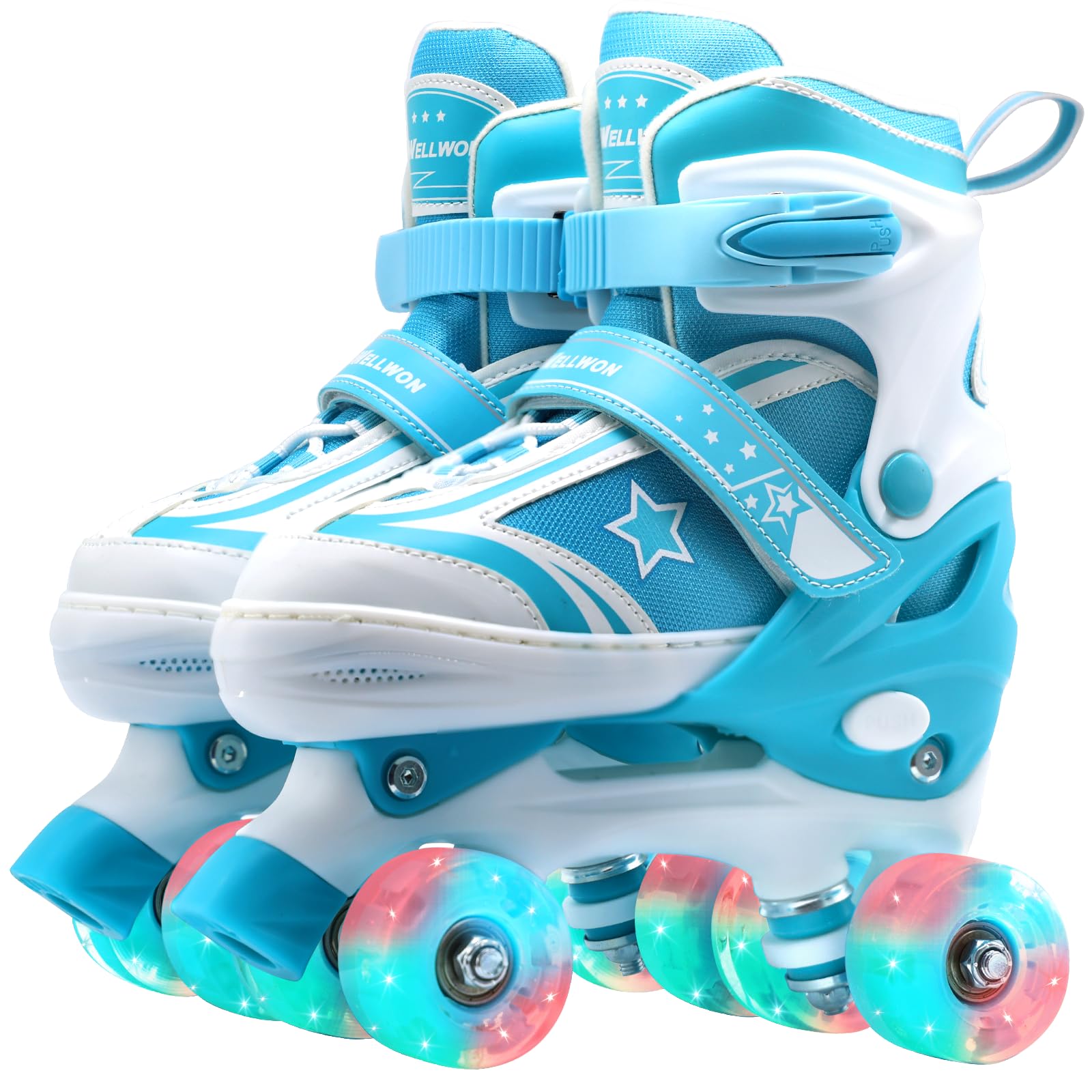 Cool Blue Roller Skates