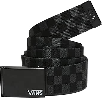 Amazon.com: Vans, Deppster Web-Belt (Black/Charcoal Checkered, One Size ...