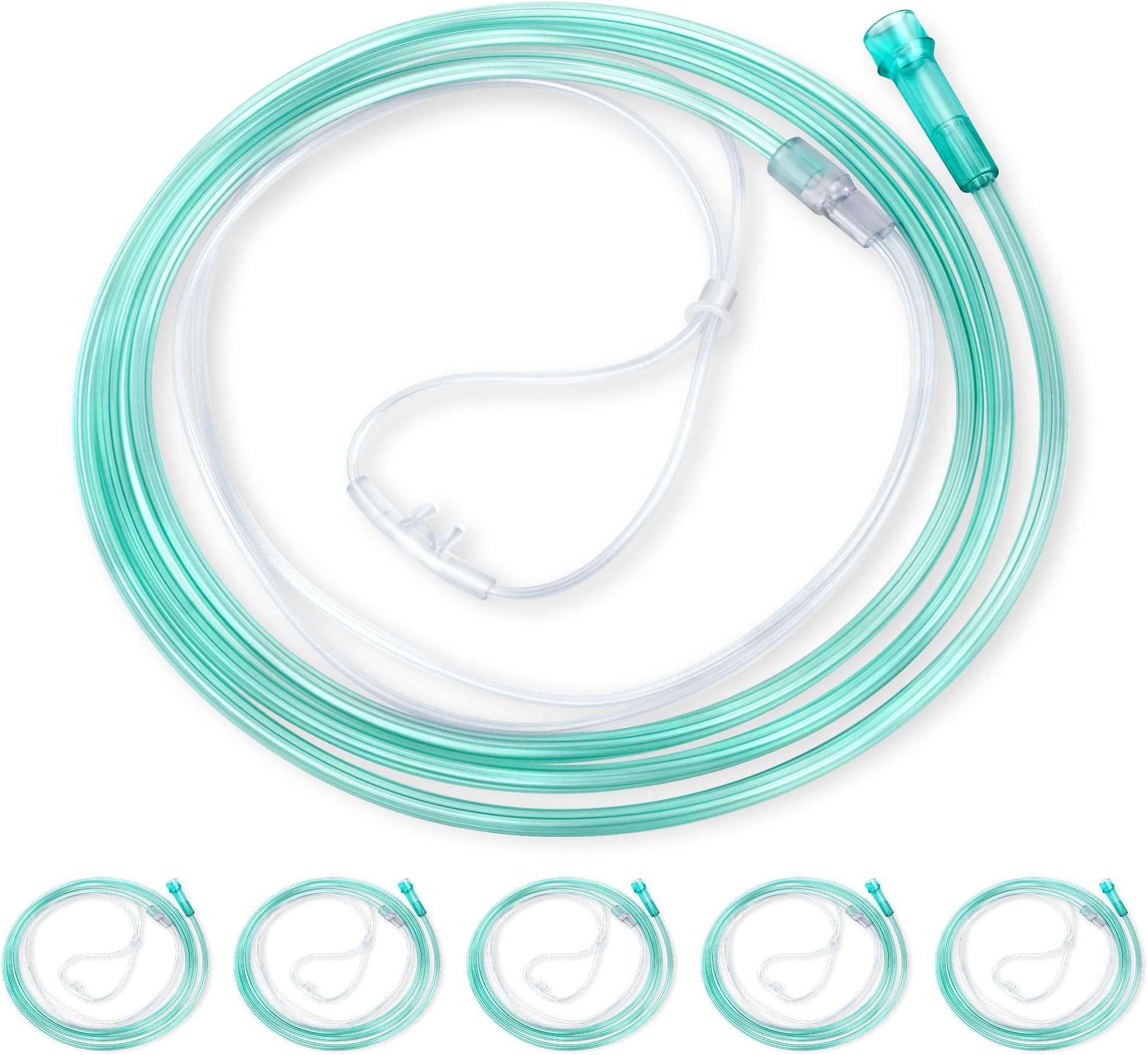 Amazon.com: ResOne 4Ft High Flow Soft Adult Oxygen Nasal Cannula 5-Pack - Curved Prongs, Crush ...