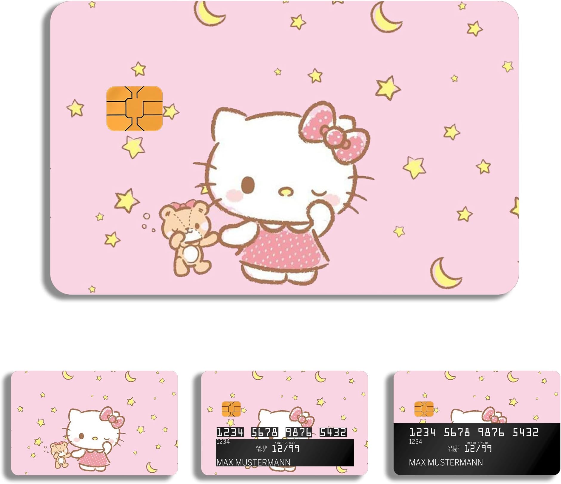 Amazon.com : siayaharu Large Chip Credit Card Stickers Skin No Bubble ...