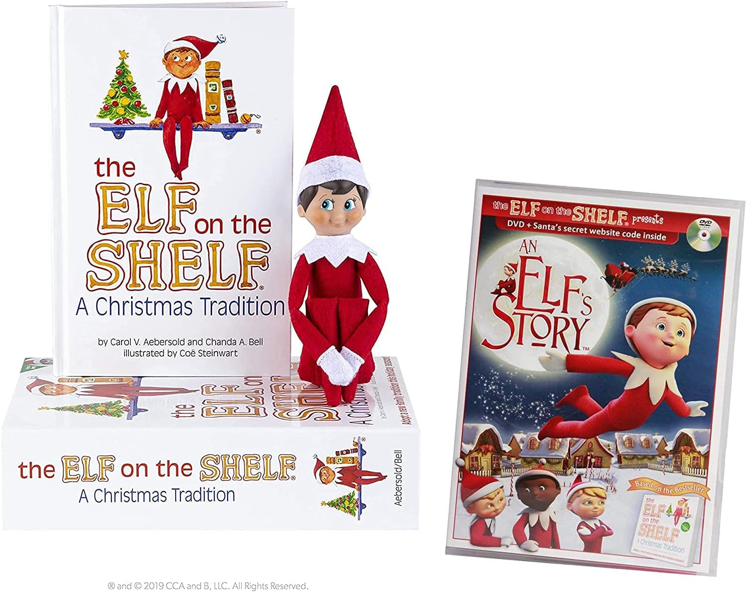 Amazon.com: Elf on the Shelf Blue Eyed Boy with Bonus "An Elf Story ...