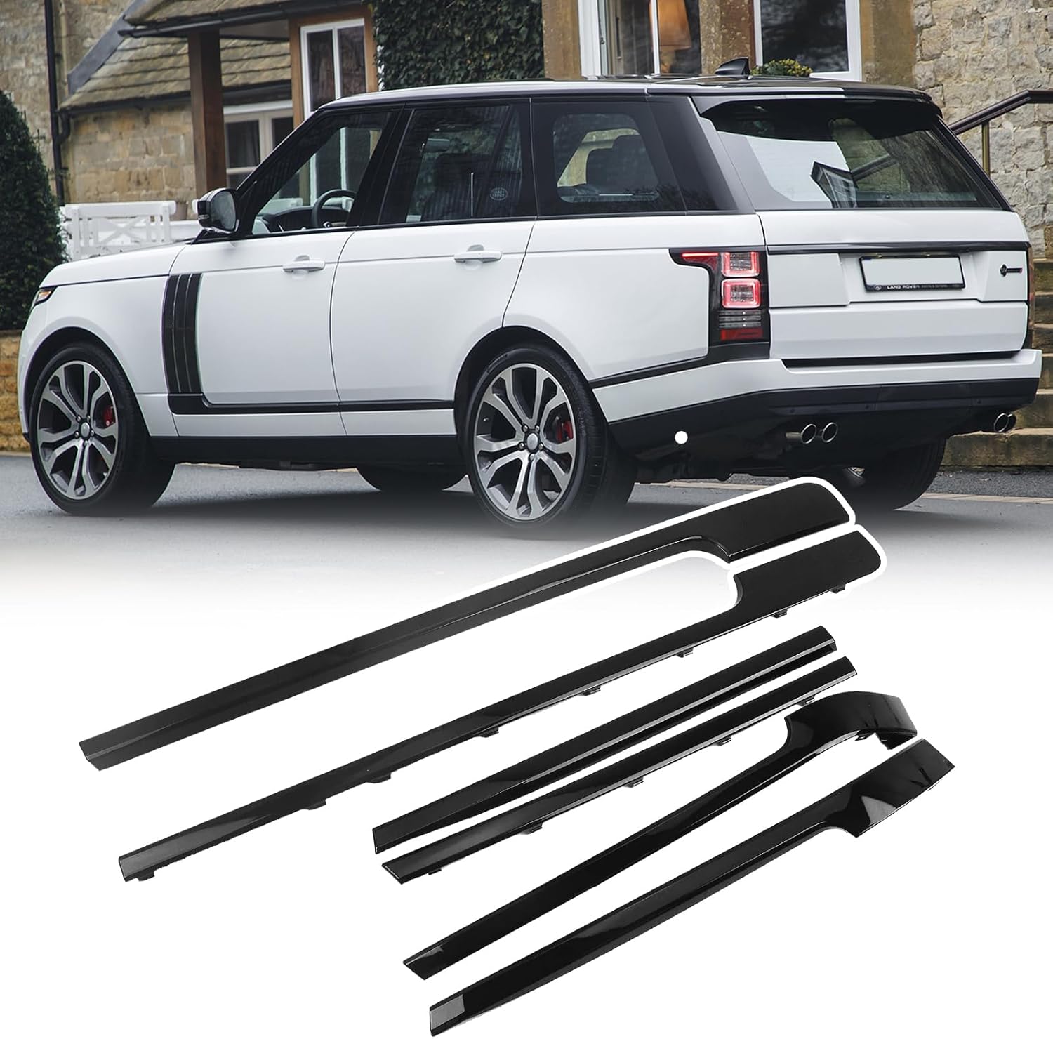 Amazon.com: 6pcs Door Side Molding Trim Compatible with Land Rover ...