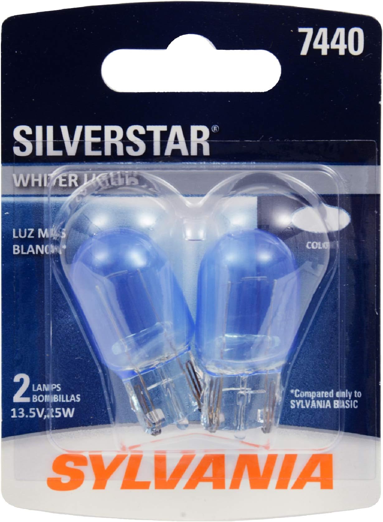 Amazon.com: SYLVANIA - 7440 SilverStar Mini Bulb - Brighter and Whiter ...